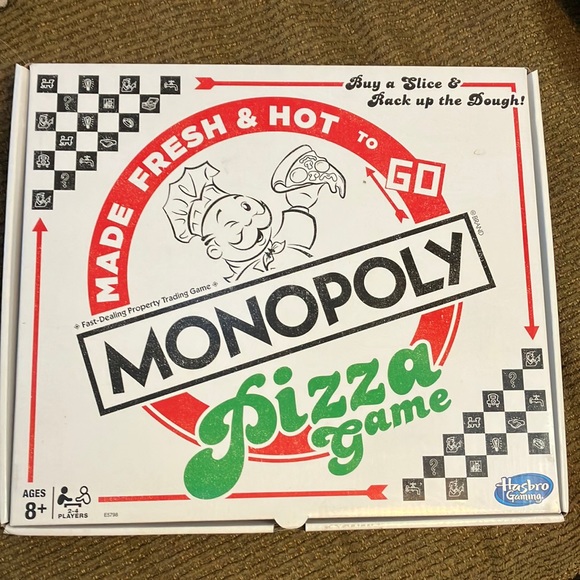 Hasbro | Games | Monopoly Pizza Game | Poshmark